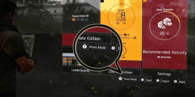 Division 2 How To Use Photo Mode And Unlock For Posterity Trophy