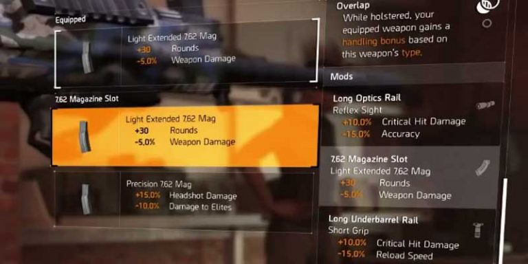 How To Get 7.62 Extended Magazine Mod - Division 2