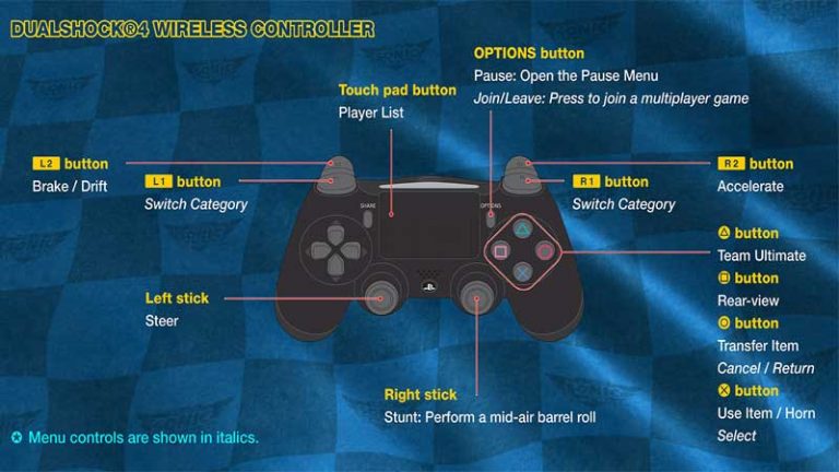 Team Sonic Racing PS4 Controls Guide - GamerTweak