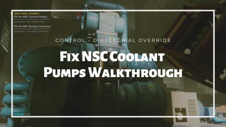 How To Complete Fix The NSC Coolant Pumps - Control Game Pump Station ...