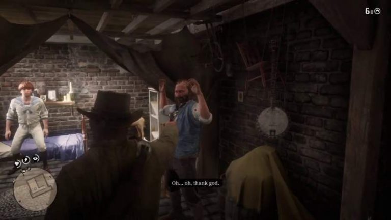 How to rescue the basement captive from Rhodes gun shop in RDR2?