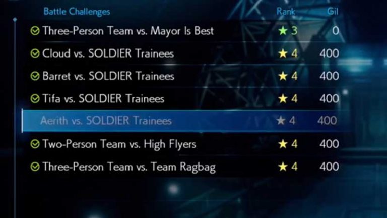 Final Fantasy 7 Remake Shinra Combat Simulator Guide & Rewards