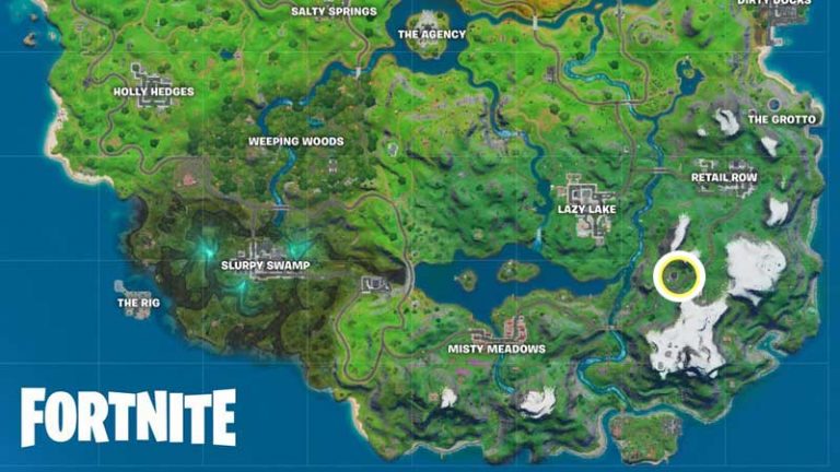 Location of Box Factory in Fortnite: Hide in a Creepin' Cardboard