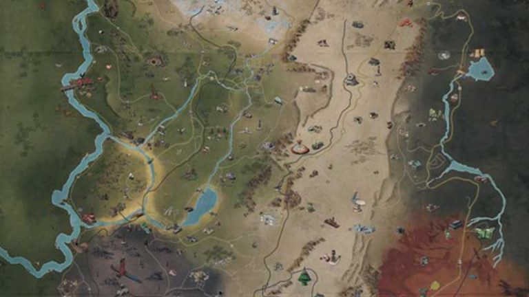 Fallout 76 Map Best Places - Safe, Resource and Monsters Location