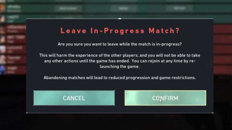 Valorant - How to Leave Match & Join A New One - Gamer Tweak