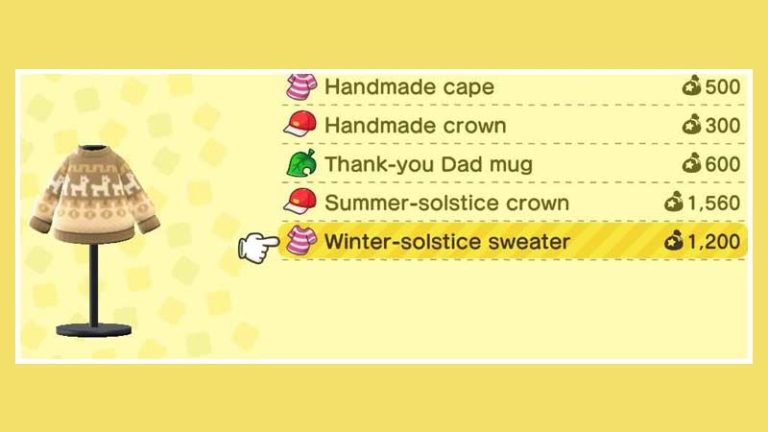 How To Get Summer And Winter Solstice Items in ACNH?