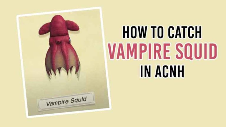 How To Catch The Vampire Squid In ACNH? - Gamer Tweak
