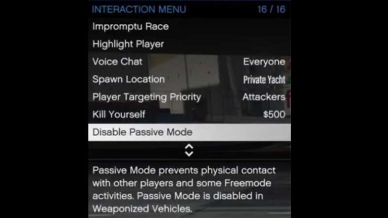 How To Get Out Of Passive Mode In GTA Online? - Gamer Tweak