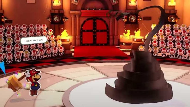 How To Beat Shadow Hand Boss (Handaconda) In Paper Mario Origami King