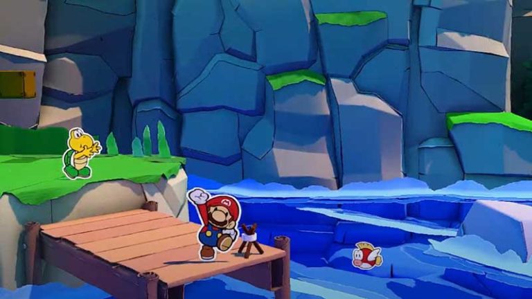 Paper Mario Origami King Fishing Guide: How To Get Blue Shell Stone