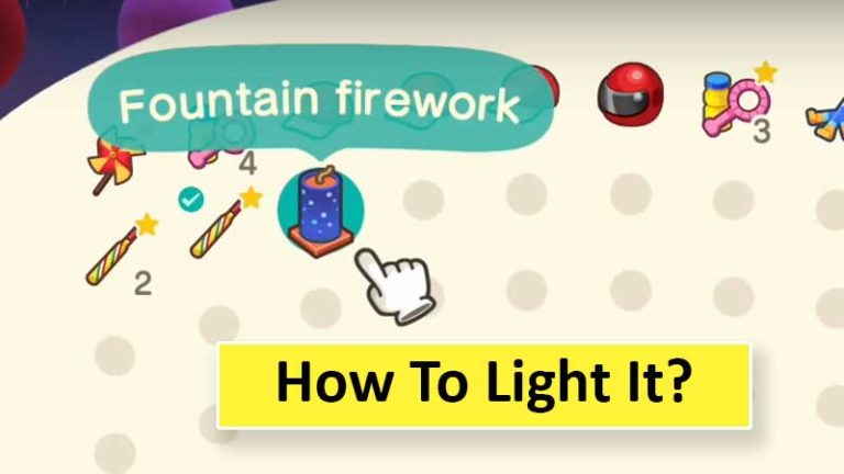 How To Light Fountain Fireworks In Animal Crossing: New Horizons