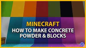 How To Make Colored Concrete In Minecraft - Gamer Tweak