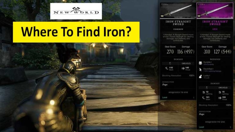 Where To Find Iron In New World (Iron Nodes Locations)