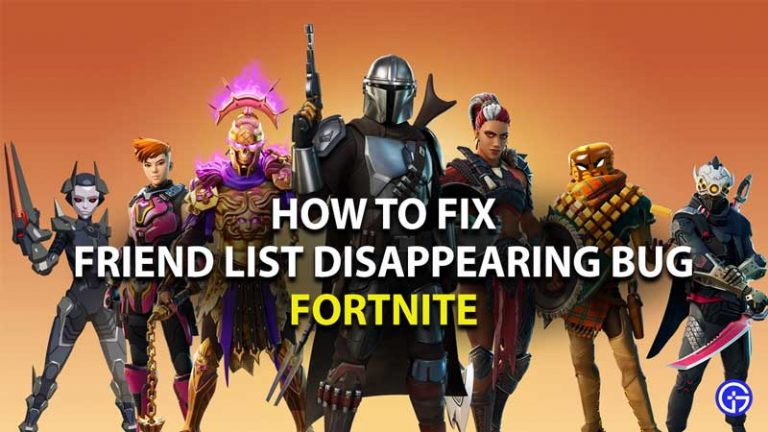 How To Easily Fix Fortnite Friend List Disappearing Bug | Fortnite Bug Fix