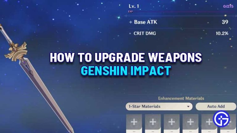 How To Upgrade Weapons In Genshin Impact | Ascend & Refine