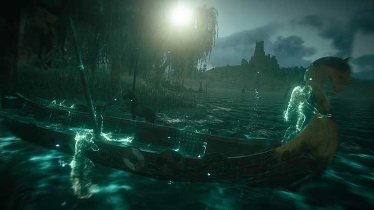 AC Valhalla Yellow Longship Location in Swamp - Stench of Treachery