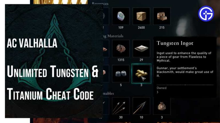 AC Valhalla Unlimted Titanium & Tungsten Farming Cheat - PC, PS4 & Xbox