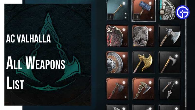Assassin’s Creed Valhalla Weapons List - Gamer Tweak