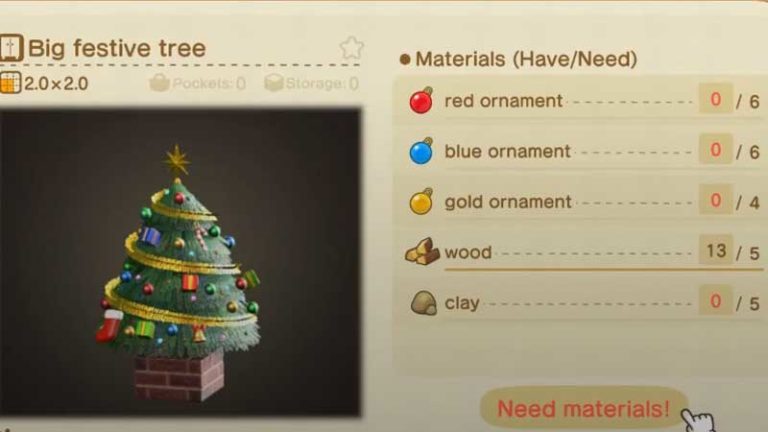How To Get Christmas Tree In ACNH | Craft Festive Trees