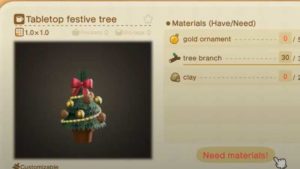 How To Get Christmas Tree In ACNH | Craft Festive Trees