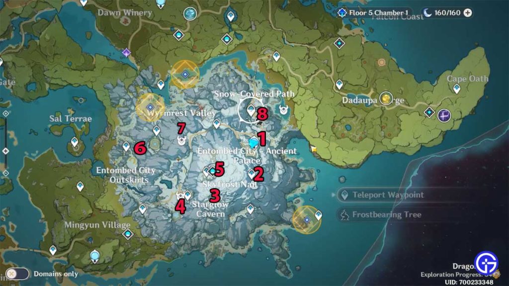 Genshin Impact: All 8 Stone Tablet Locations in Dragonspine