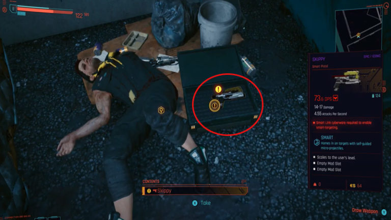 Cyberpunk 2077 Skippy Quest Guide: How to get Skippy, The Talking Gun