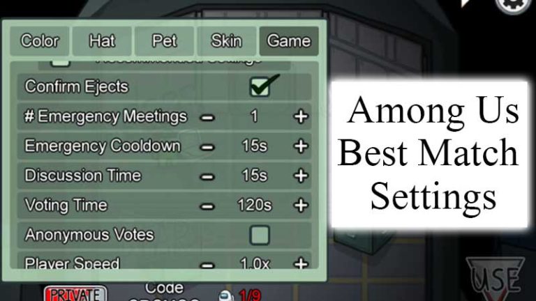 Best Among Us Match Settings Walkthrough: 4 to 10 Players Settings