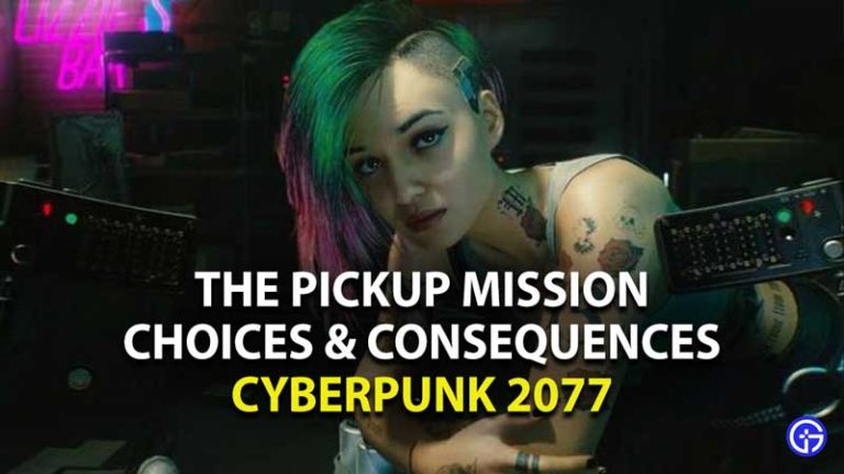 Cyberpunk 2077 The Pickup Mission Choices - Stout, Dum Dum, Royce