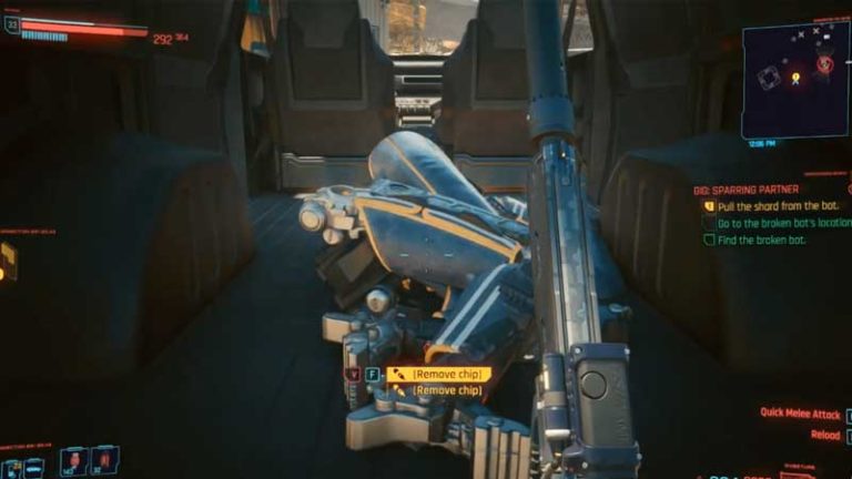 Where To Find The Broken Bot In Cyberpunk 2077 In Sparring Partner Gig