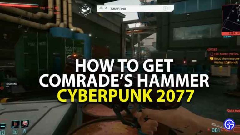 Cyberpunk 2077 How To Get Comrade's Hammer Tech Pistol