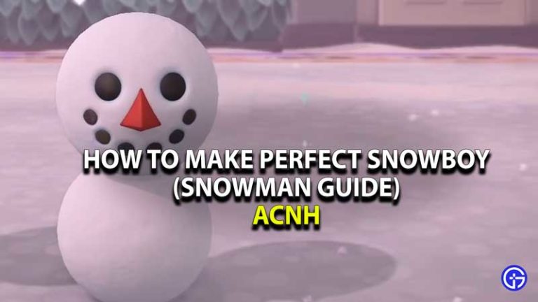 How To Make A Snowman In ACNH | Build Perfect Snowboy Guide