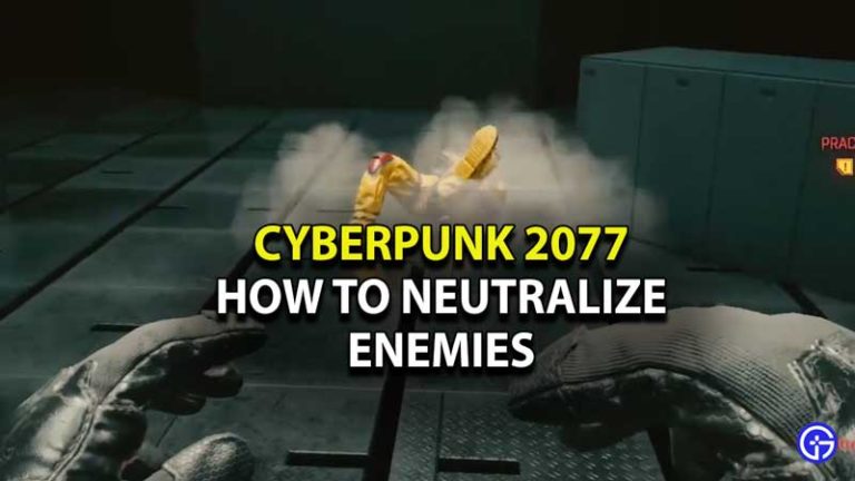 Cyberpunk 2077 How To Neutralize Enemies | Non Lethal Takedowns