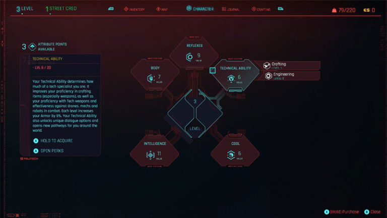 Cyberpunk 2077 Attributes and Perks Complete Guide
