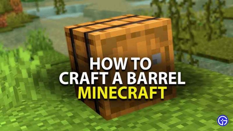 Minecraft: How To Craft A Barrel | Barrel Crafting Recipe