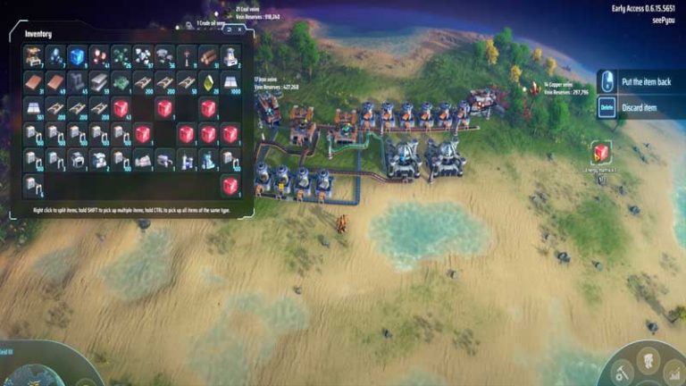 Dyson Sphere Program: How to delete & transfer items from your inventory