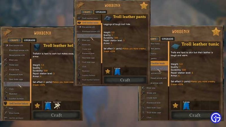Valheim Troll Hide Armor: How To Craft The Troll Set