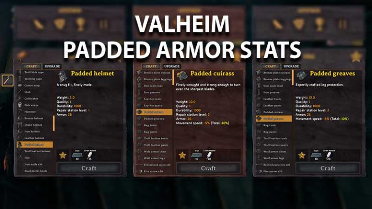Valheim Padded Armor: How To Craft And Get - Gamer Tweak