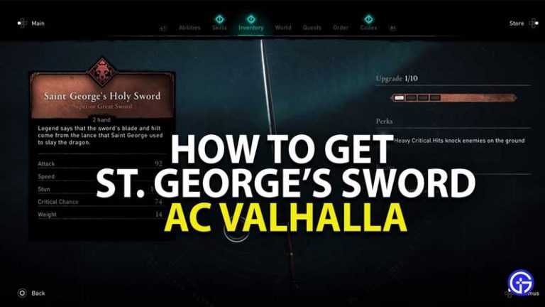 AC Valhalla: How To Get Saint George's Sword | Legendary Weapon Guide