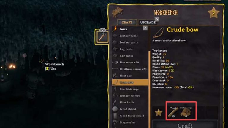 Valheim: How To Craft A Bow & Make Arrows Easily