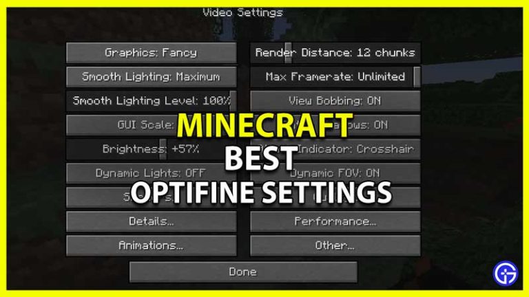 Best Minecraft Optifine Settings To Boost FPS - Full Guide