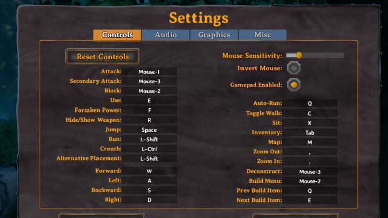 Valheim: How To Open Inventory, Map, Chat, Crafting & Build Menus