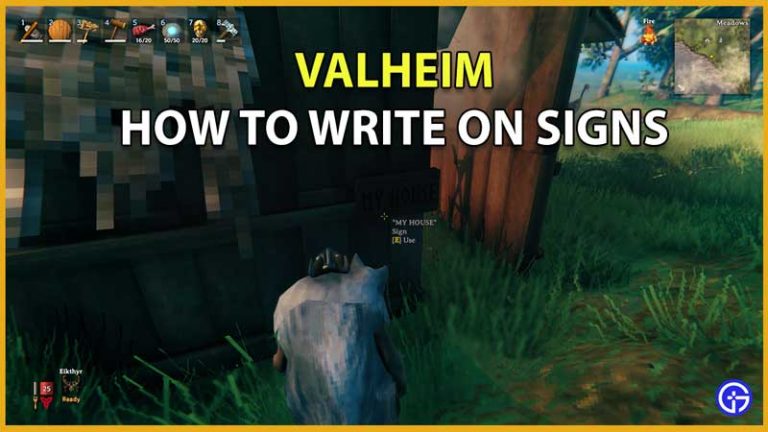 Valheim: How To Write On Signs | Solve Text Not Displaying Issue