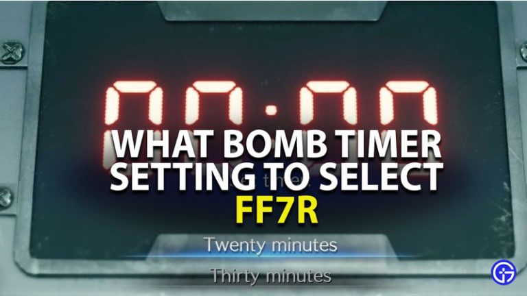 Final Fantasy 7 Remake: What Bomb Timer To Select? 20 Or 30 Minutes?