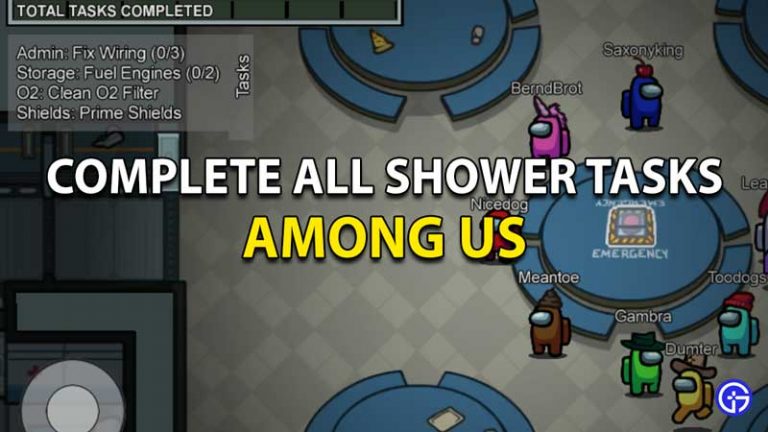 Among Us: How To Complete All Shower Tasks In New Airship Map