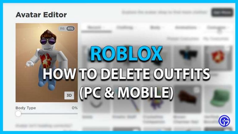 How To Delete Outfits In Roblox (2021) | PC & Mobile