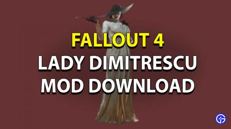 Fallout 4 Resident Evil Village Lady Dimitrescu Mod - Download/Install Tips