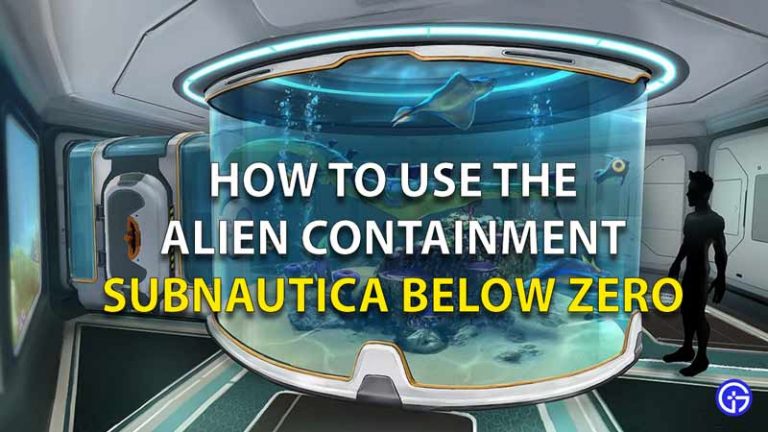 Subnautica Below Zero: How To Use The Alien Containment?