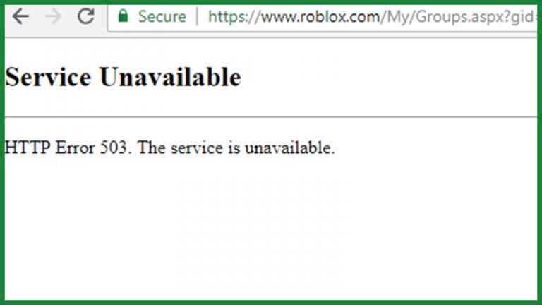 Roblox 503 Service Unavailable Fix: Why Is Roblox Not Working (2021)