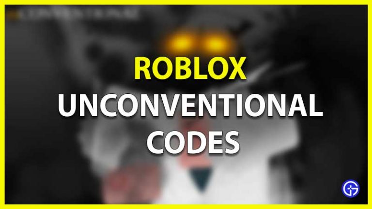 UnConventional Codes Roblox - Gamer Tweak