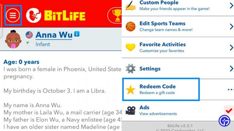 BitLife Codes 2023 & How To Redeem Them - Gamer Tweak